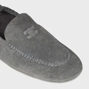 Celine Adam Loafer In Suede Calfskin