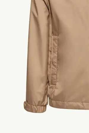 Moncler Merih Hooded Jacket With Embroidered Leopard Print