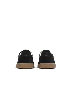 Balmain Swan Trainers In Smooth Leather And Suede - Black