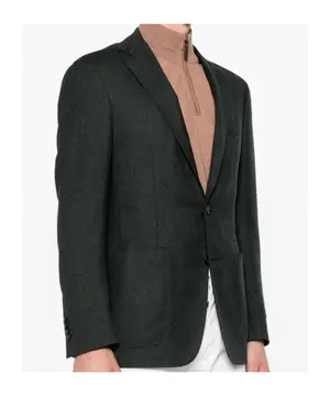 Canali Long-sleeved Suit Jacket - Black
