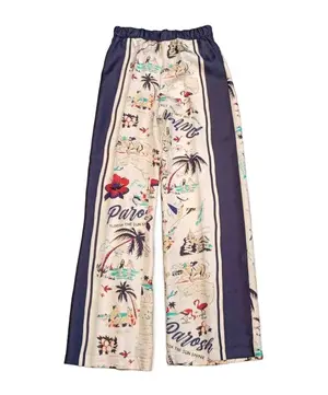 P.a.r.o.s.h Elastic Waist Casual Pants - Nude