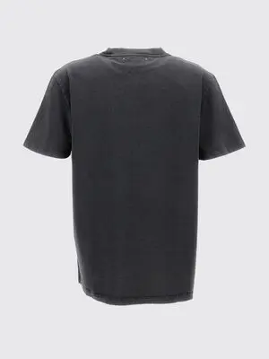 GOLDEN GOOSE Short Sleeve T-shirt With Embellished Neckline - Black