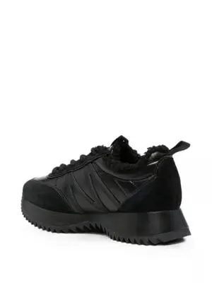 SERGIO MORETTI FIRENZE Shearling-lined Panelled Sneakers