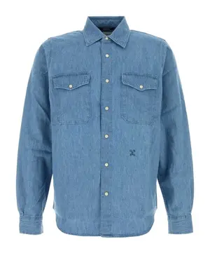Closed Long-sleeved Shirt - Blue