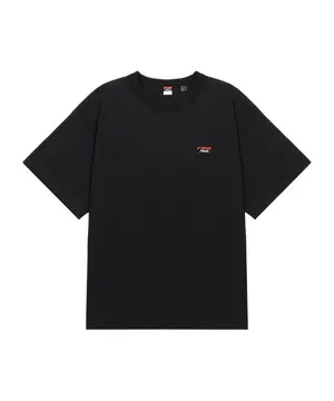 NANGA Box Logo Embroidered T-shirt - Black