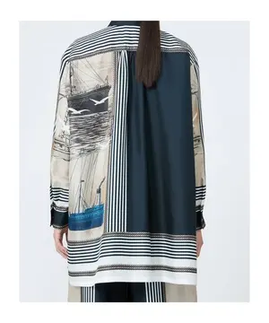 Max Mara Printed Long-sleeved Shirt