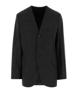 JIL SANDER Single-breasted Casual Jacket - Grey
