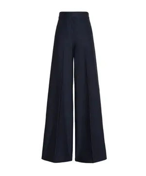 Max Mara Pleated Casual Trousers - Ultramarine Blue