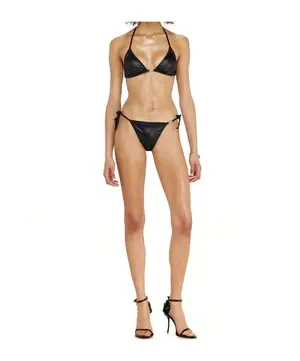 DIESEL® Foil Finish Triangle Bikini Top
