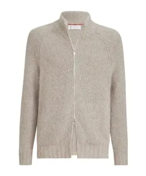 Brunello Cucinelli Brunello Cucinelli Long-Sleeved Zip-Up Cardigan No