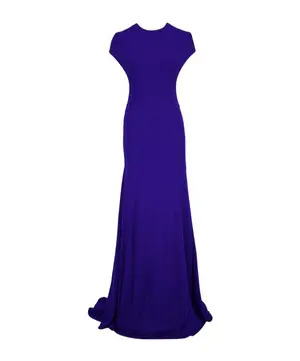 TOM FORD Backless Short-sleeved Gown - Clematis Blue