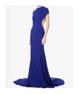 TOM FORD Backless Short-sleeved Gown