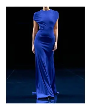 TOM FORD Backless Short-sleeved Gown