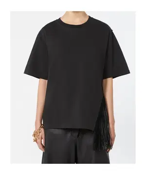 Sportmax Short Sleeve T-shirt With Fringe Detail