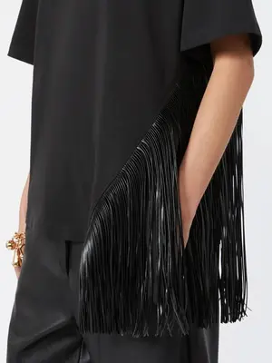 Sportmax Short Sleeve T-shirt With Fringe Detail