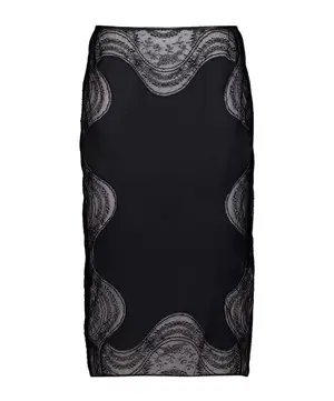 TOM FORD Lace Midi Skirt - Black