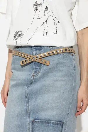 IRO PARIS Riveted Belt - Sand