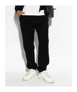 Burberry Sid Side-stripe Joggers - Black