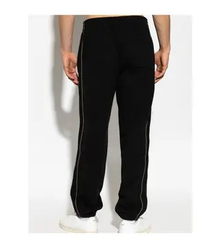 Burberry Sid Side-stripe Joggers - Black