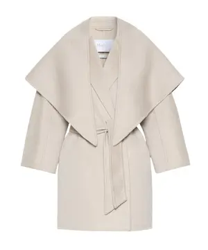 Max Mara Collared Long-sleeved Coat - Sand-colored