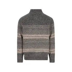 Brunello Cucinelli Zip-up High Neck Cardigan - Black