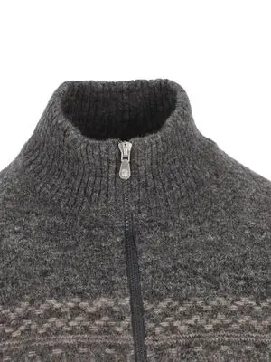 Brunello Cucinelli Zip-up High Neck Cardigan - Black
