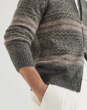 Brunello Cucinelli Zip-up High Neck Cardigan - Black