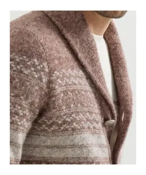 Brunello Cucinelli Nordic-jacquard Alpaca, Cashmere And Wool Cardigan