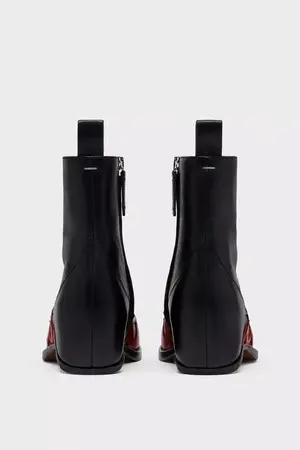 MAISON MARGIELA Flame Wedge Ankle Boots - Black
