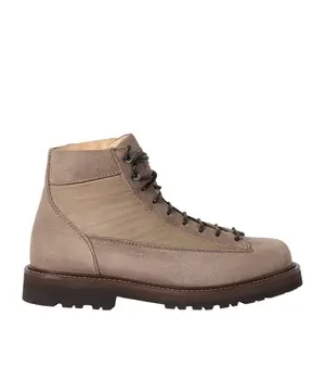 Brunello Cucinelli Lace-up Ankle Boots - Medium Gray