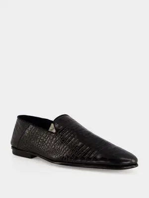 TOM FORD Steven Embossed Loafers