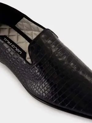 TOM FORD Steven Embossed Loafers