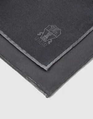 Brunello Cucinelli Logo-print Pocket Square