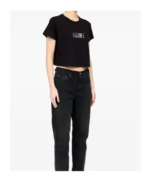 MAISON MARGIELA Cropped Logo T-shirt