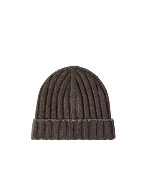 Brunello Cucinelli Rib-knit Beanie Hat