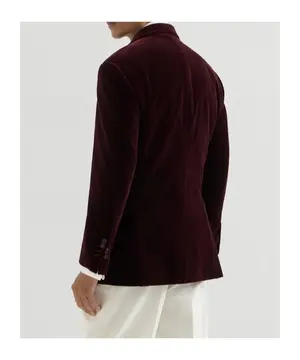 Brunello Cucinelli Double-breasted Blazer - Bordeaux