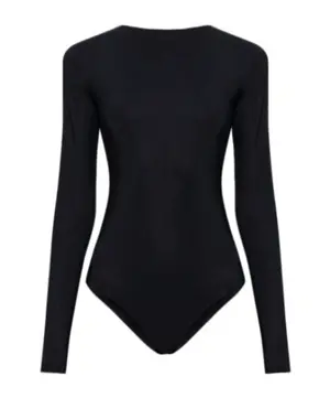 MAISON MARGIELA Long-sleeve Bodysuit - Black