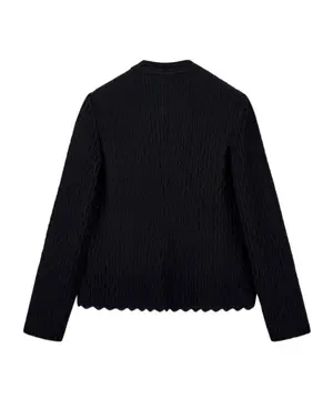 Emporio Armani Double Ottoman Blazer With Wavy Texture