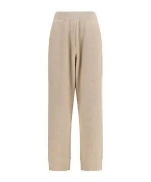 Brunello Cucinelli Elastic Waist Casual Pants - Nude