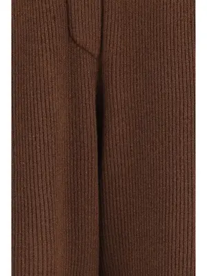 Brunello Cucinelli Ribbed-knit Straight-leg Trousers