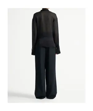 Balmain Silk Shirt With Tie Detail