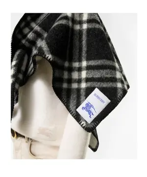 Burberry Checked Scarf Capelet