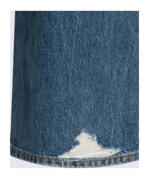 Khaite Logo Patch Straight Leg Jeans