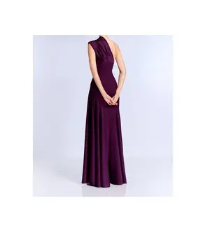 Solace One-shoulder Draped Maxi Dress