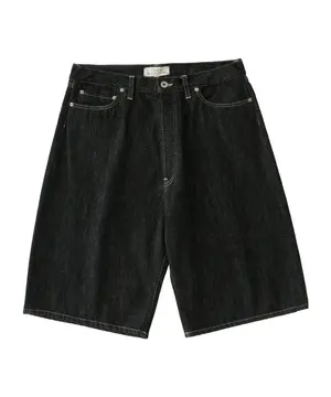 Studio Nicholson Denim Shorts With Belt Loops - Black