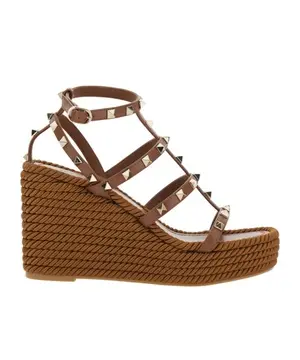 Valentino Garavani Wedge Sandals - Brown