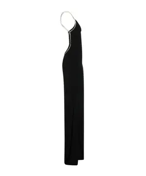 TOM FORD Embellished Strappy V-neck Gown