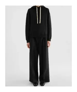 JIL SANDER Cotton Terry Hooded Sweatshirt