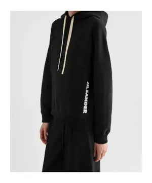 JIL SANDER Cotton Terry Hooded Sweatshirt