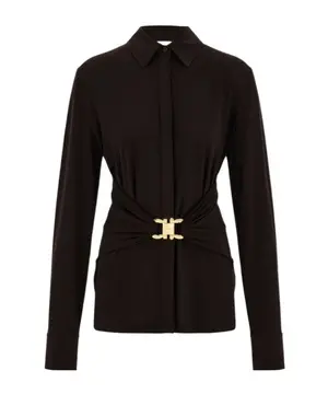 FERRAGAMO Long-sleeved Shirt - Black